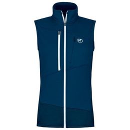 Ortovox - Women's Fleece Grid Vest - Merinoweste Gr XS blau
