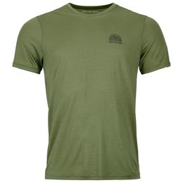 Ortovox - 120 Cool Tec Mountain Stripe T-Shirt - Merinoshirt Gr S wild herbs