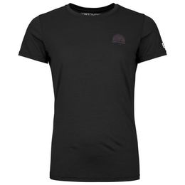 Ortovox - Women's 120 Cool Tec Mountain Stripe T-Shirt - Merinoshirt Gr XS schwarz