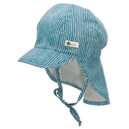 Sterntaler - Kid's Schirmmütze mit Nackenschutz Cotton - Cap Gr 45 cm türkis