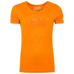 Ortovox - Women's 150 Cool Vintage Badge T-Shirt - Merinoshirt Gr XL orange