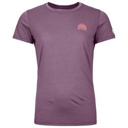 Ortovox - Women's 120 Cool Tec Mountain Stripe T-Shirt - Merinoshirt Gr XS lila