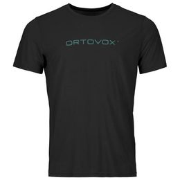 Ortovox - 150 Cool Brand T-Shirt - Merinoshirt Gr L schwarz