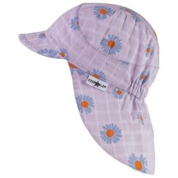 Sterntaler - Kid's Schirmmütze Nacken Blume - Cap Gr 49 cm lila