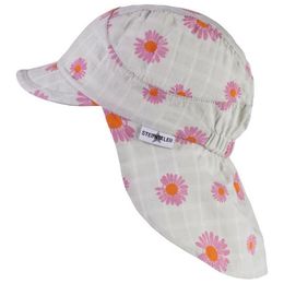 Sterntaler - Kid's Schirmmütze Nacken Blume - Cap Gr 49 cm grau