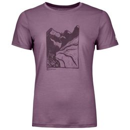 Ortovox - Women's 120 Cool Tec Mountain Cut T-Shirt - Merinoshirt Gr XS lila