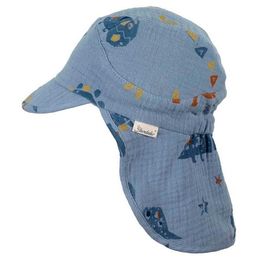 Sterntaler - Kid's Schirmmütze Nacken Dinosaurier - Cap Gr 47 cm grau/blau
