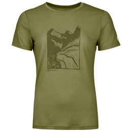 Ortovox - Women's 120 Cool Tec Mountain Cut T-Shirt - Merinoshirt Gr M oliv
