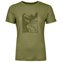 Ortovox - Women's 120 Cool Tec Mountain Cut T-Shirt - Merinoshirt Gr S oliv