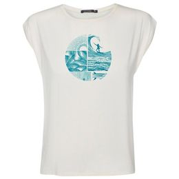 Greenbomb - Women's Nature Surf Circle Timid - Tops - T-Shirt Gr L weiß