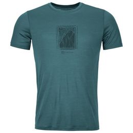 Ortovox - 120 Cool Tec Mountain Cut T-Shirt - Merinoshirt Gr S grau