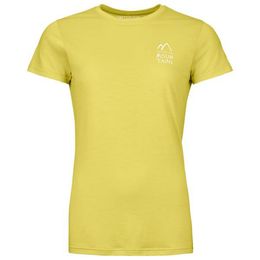 Ortovox - Women's 120 Cool Tec Mountain Duo T-Shirt - Merinoshirt Gr L gelb