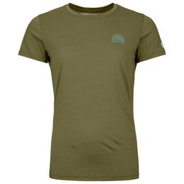 Ortovox - Women's 120 Cool Tec Mountain Stripe T-Shirt - Merinoshirt Gr L oliv