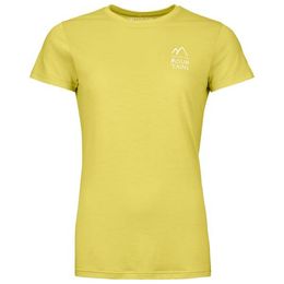 Ortovox - Women's 120 Cool Tec Mountain Duo T-Shirt - Merinoshirt Gr XS gelb