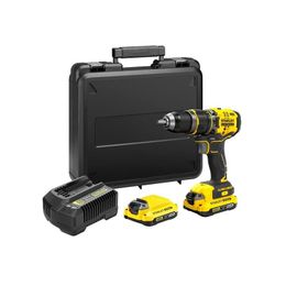 Stanley 18V Fatmax® V20 Brushless Hammer Drill With 2 x 2.0Ah Batteries And Kit Box