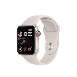 Apple Watch SE (2022) GPS + Cellular 40mm Starlight Aluminium Case with Starlight Sport Band