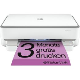 HP ENVY 6020e Multifunktionsdrucker, (WLAN (Wi-Fi), 3 Monate gratis Drucken mit HP Instant Ink inklusive), weiß