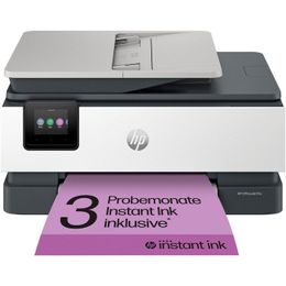 HP OfficeJet Pro 8122e Multifunktionsdrucker, (Bluetooth, LAN (Ethernet), WLAN (Wi-Fi), Wi-Fi Direct, 3 Monate gratis Drucken mit HP Instant Ink inklusive), grau