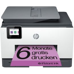 HP OfficeJet Pro 9022e Multifunktionsdrucker, (LAN (Ethernet), WLAN (Wi-Fi), 6 Monate gratis Drucken mit HP Instant Ink inklusive), grau|weiß