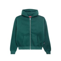 Prohibited Zip-Up Hoodie male Green size XXL