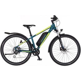 FISCHER BIKE FISCHER Fahrrad E-Bike TERRA 2.1 Junior 422, 8 Gang, Kettenschaltung, Heckmotor, 418 Wh Akku, Pedelec, Elektrofahrrad für Damen u. Herren, ATP, grün