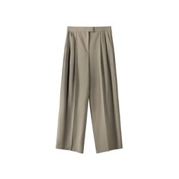 Bershka Pleated Pants female Beige size 34
