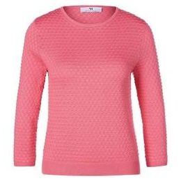 Rundhals-Pullover aus 100% Baumwolle Supima Peter Hahn pink, 42