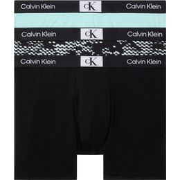 Calvin Klein CK 96 Boxer Shorts, 3er-Pack, elastischer Logo-Gummibund, für Herren, blau, M