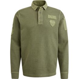 PME-Legend PME LEGEND Poloshirt, Baumwolle, Patches, für Herren, grün, XXL