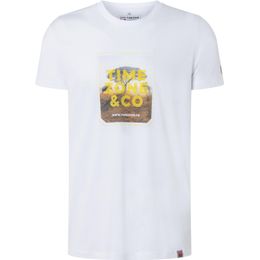 Timezone T-Shirt, Baumwolle, Fotoprint, für Herren, weiß, XL