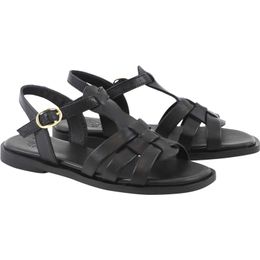 Apple of Eden Sandalen "Ayla", Dornschließe, Leder, für Damen, schwarz, 40