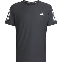 Adidas T-Shirt, Logo-Print, für Herren, schwarz, L