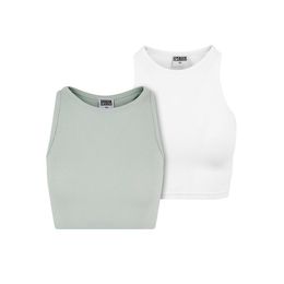 Urban Classics Top female Green, White size L