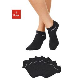 Chiemsee Sneakersocken (Packung, 7-Paar) mit eingestricktem Schriftzug, schwarz