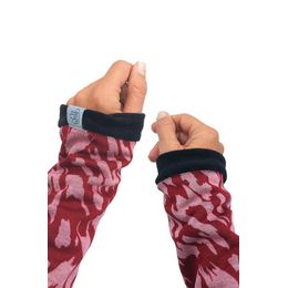 Wishproject® Armstulpen Wild Burgundy Damen Pulswärmer Kuschel-Weiche Stoffe & Hochwertige Herstellung in Deutschland