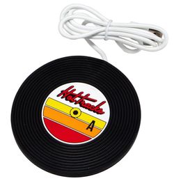 MAGS Tassenwärmer Tassenwärmer Vinyl Schallplatte USB Getränkewärmer Hot Tracks Retro