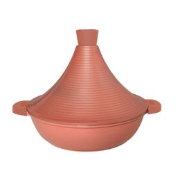 Cheffinger Kochtopf Aluguss Tajine Ø28cm Induktion Silikongriffe Gartopf Dampfgarer Bräte