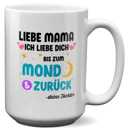 22Feels Tasse Mama Geschenk von Tochter Muttertag Geburtstag Mutter Weihnachten Frau