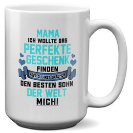 22Feels Tasse Mama Geschenk von Sohn Muttertag Geburtstag Mutter Weihnachten Frauen