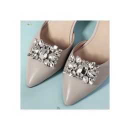 AUKUU Schuhanstecker Damen Damen High Heels verziert mit Strass Schuhschnallen