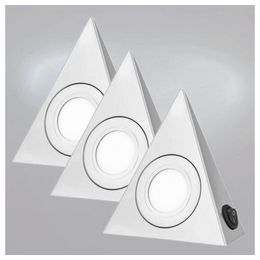 WILGOON LED Unterbauleuchte Küchenlampe Einbauleuchte aus Edelstahl