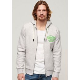 Superdry Kapuzensweatjacke SD-NEON VL ZIPHOOD, grau