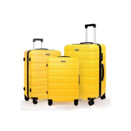TAN.TOMI Koffer Kofferset Hartschale Leicht Reisekoffer ABS Erweiterbar Haltbar