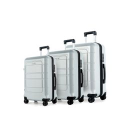 TAN.TOMI Hartschalen-Trolley Kofferset Hartschale Leicht Reisekoffer ABS+PC Erweiterbar Haltbar