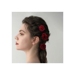 AUKUU Diadem Haarschmuck Haarschmuck künstliche Blumen Brautkopf Accessoires