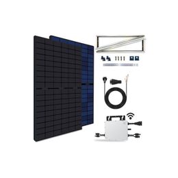 EPP.Solar Solaranlage 860W/800W Balkonkraftwerk mit PV-Montage inkl Bifaziale Solarmodule