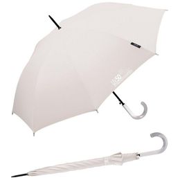 Happy Rain Langregenschirm UV-Protect UV50 mit Automatik zweifarbiger Griff