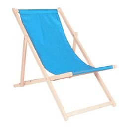 Systafex® Gartenliege Relaxliege Liegestuhl Strandstuhl Gartenliege Sonnenliege blau