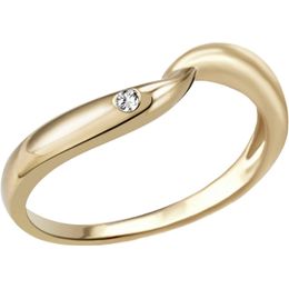 Firetti Fingerring Schmuck Geschenk Silber 925 Silberring Ring Tropfen, mit Zirkonia (synth), gelb|goldfarben|weiß