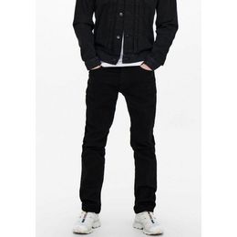 Only & Sons ONLY & SONS Regular-fit-Jeans WEFT, schwarz